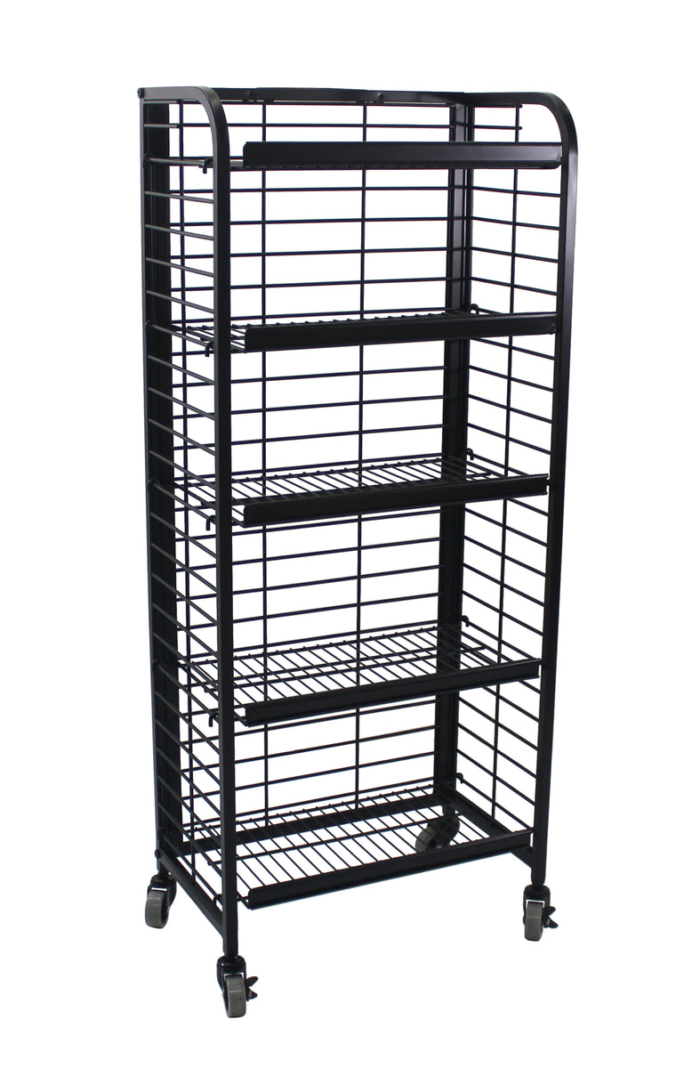 5 Shelf Adjustable End Cap Mobile Merchandisers