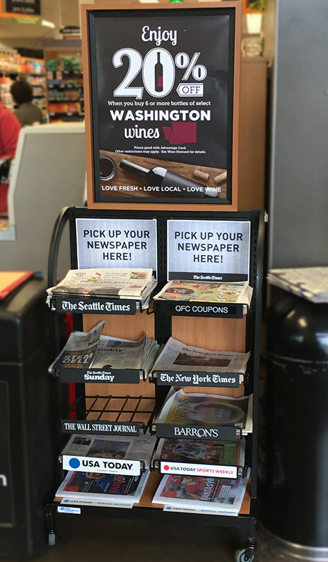 Custom - Double Wood Modified News Rack – Mobile Merchandisers