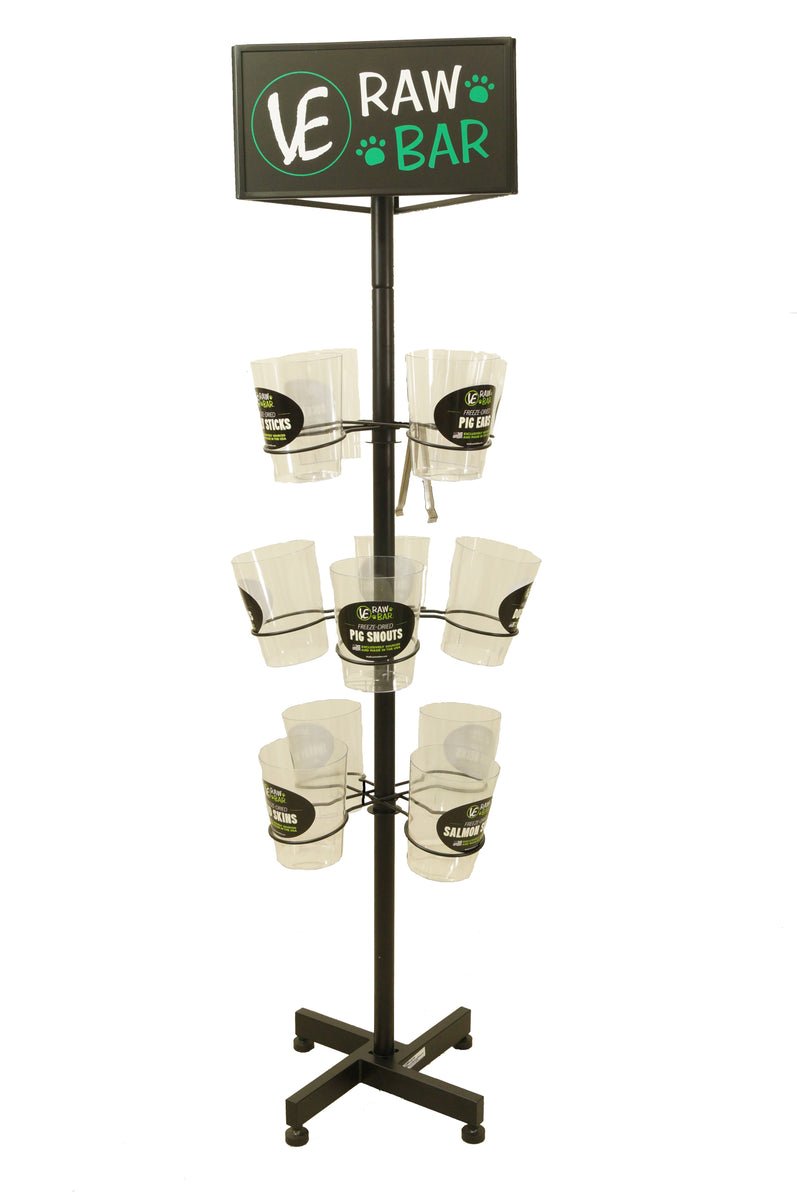 Custom - Rotating Bucket Display Stand – Mobile Merchandisers